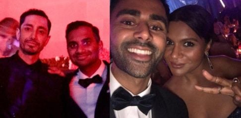 Riz Ahmed, Mindy Kaling, and Aziz Ansari hang out at Met Gala 2017 ...