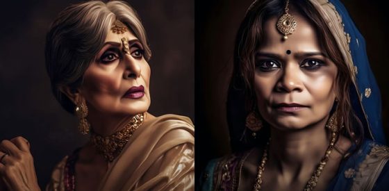 Artist uses AI to reimagine Bollywood Actors as Women | DESIblitz