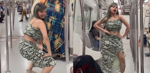 Influencer suffers Wardrobe Malfunction during Delhi Metro Dance ...
