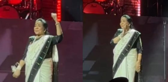 Asha Bhosle wows Fans with 'Tauba Tauba' Performance in Dubai | DESIblitz