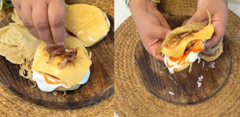 How to Make the Viral Paratha Burger | DESIblitz